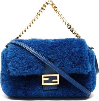 Fendi mini sac à bandoulière Mamma Baguette (2015-2025) - Bleu