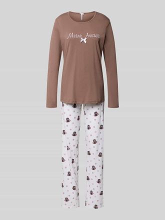 Louis & Louisa Regular Fit Pyjama aus reiner Baumwolle Modell Meine Auszeit