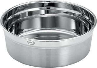 R&ouml;sle FLEXX 2GO Lunchbox Bundle 0,8 L rund, Edelstahl mit Vakuumdeckel aus Glas, aromadicht, mikrowellen- und sp&uuml;lmaschinengeeignet, silber/schwarz