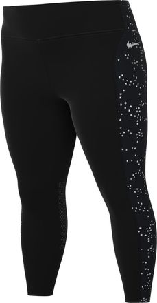 Nike Nike Damen W NK DF FST MR 7/8 TGHT SNL NV Leggings, Black/Reflective SILV, XL