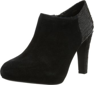 Pieces Damen Dalia Suede Ankle Pump Schlupfstiefel, Schwarz (Black)