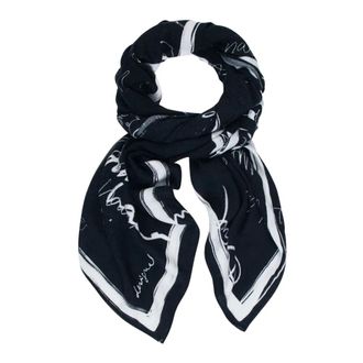 Desigual Femme, Accessoires, Noir, Taille: ONE Size Lettn Scarf