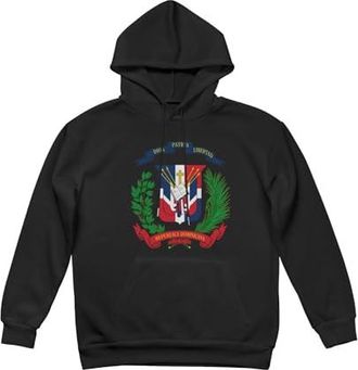 Generic Sweat &Agrave; Capuche Dominicain Embl&egrave;me National pour Hommes Adultes Et Adolescents Doublure Polaire Sweatshirt pour Patriotes Hoodie Hommes Femmes Pull &Agrave; 