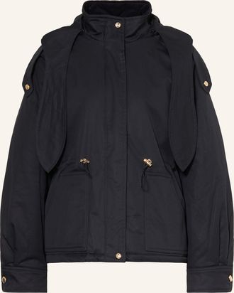 Maje Parka Mit Abnehmbarer Kapuze blau