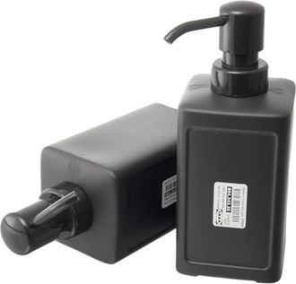 IKEA Ikea RINNIG Fl&uuml;ssigkeitspender, f&uuml;r Handseife oder Gel, dunkelgrau, 450 ml Fassungsverm&ouml;gen, Kunststoff, 2 St&uuml;ck