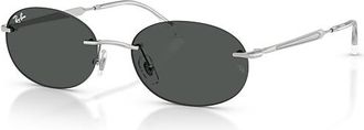 Ray-Ban Rb3767 Sonnenbrillen Silber Fassung Grau Glas 54-18
