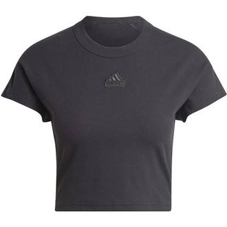 adidas Damen Shirt Lounge Ribbed Crop