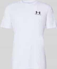 Under Armour Regular Fit Sport-T-Shirt aus Baumwoll-Mix