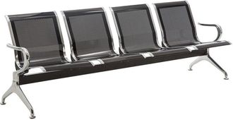 Clp Banc dattente aéroport Noir 4 places