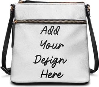 Hugs Idea Sac à bandoulière en cuir pour femme, sac à main dHalloween, cadeaux de vacances, Sac à bandoulière personnalisé, Taille unique