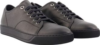 Lanvin Mens Dbb1 Sneakers - Lanvin Leather Black Calfskin Shoes