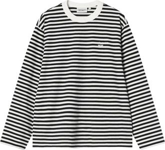 Carhartt Work in Progress Femme, Tops, Noir, Taille: 42 FR L/S Ezra T-Shirt