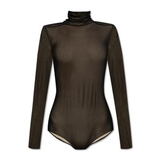 Maison Margiela Zweilagiger Body - - Tops - Damen - Schwarzk - S