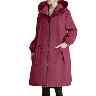 Generic Veste imperm&eacute;able l&eacute;g&egrave;re pour femme, manteau de pluie coupe-vent pour femme, veste fonctionnelle avec capuche, imperm&eacute;able, softshell l&eacute;ger, pour la m