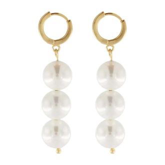 Dansk Copenhagen Femme, Accessoires, Jaune, Taille: ONE Size Élégantes Boucles dOreilles en Perles