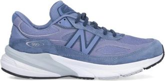 New Balance Low-Top Sneaker - 990V6 Sneakers In Purple Suede And Mesh - Gr. 7_5 - in Blau - für Damen