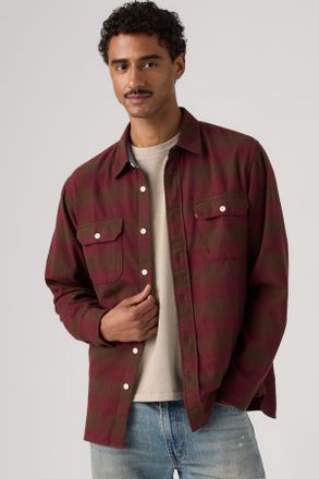 Levi's Classic Worker Overshirt - Homme - Rouge / Bandurria Plaid V4 Chicory - S