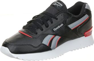 Reebok Unisex Glide Ripple Clip Sneaker,Cblack Pugry4 Dynred,38.5 EU