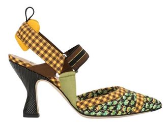 Fendi Yellow Colibri Slingbacks Size 40