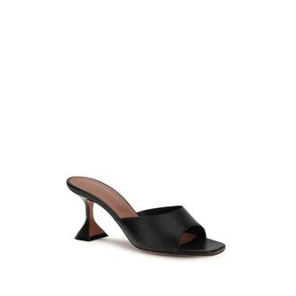 Amina Muaddi Lupita Sandal Heel - Black