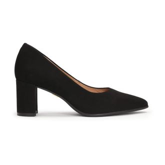 Kazar Schwarze Nubuk-Minimal-Stil Pumps - - Shoes - Damen - Schwarzk - 37 EU