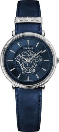 Versace V-Circle Uhr - - Accessories - Damen - Blau - ONE SIZE