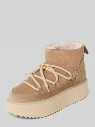 INUIKII Snow Boots aus Leder mit Plateausohle