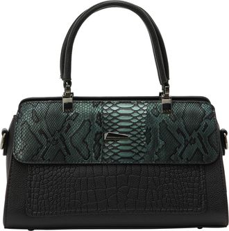 Faina Handtasche Handtasche Frauen Schwarz Gr&uuml;n