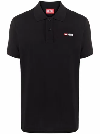 Diesel polo T-Smith-Div en coton - Noir