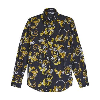 Versace Jeans Couture Barockes- mehrfarbiges Baumwoll-Langarmhemd - - Shirts - Herren - Mehrfarbig - M