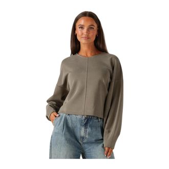 Summum Hose Washed Modal Scuba - - Blouses & Shirts - Damen - Gr&uuml;n - XS