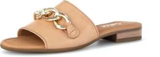 Gabor Damen Pantoletten, Frauen Slipper,Moderate Mehrweite (G),Schlupfschuhe,schluepfschuhe,Slip-ons,Mules,Peanut (LDS/Gold),37.5 EU / 4.5 UK