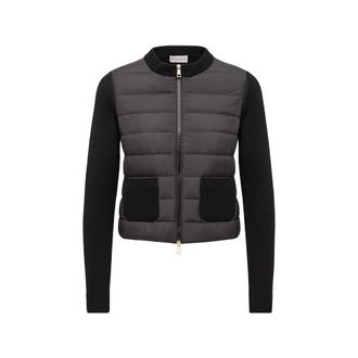 Moncler Quilted Panel-detail Sweater