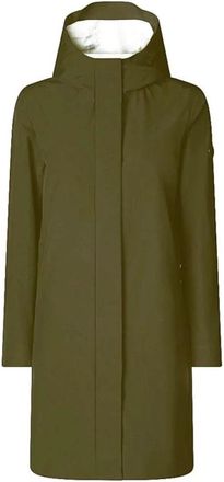 Save The Duck Maya Hooded Coat - Femme - Vestes - Vert - Taille: 38 FR