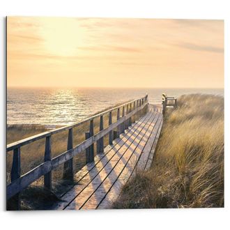 Reinders Wandbild, Weg zum Strand, Schlafzimmer, Bilder, Wanddeko, Room Decor, MDF, Beige, 40 x 50cm