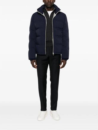 Brunello Cucinelli Quilted Down Down Jacket - Blue