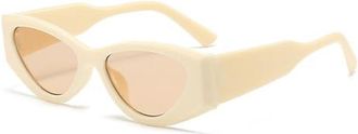 Generic Lunettes De Soleil Dext&eacute;rieur &Agrave; Petite Monture For Hommes, For Les Vacances, D&eacute;placements Quotidiens, For Femmes(Beige)
