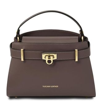 Tuscany Leather Maisy - Sac Cabas en Cuir (Taupe fonc&eacute;)