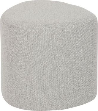 Atmosphera Atmosphera - Pouf Galet Estria Bouclette Gris