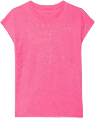 Zadig&Voltaire Femme, Tops, Rose, Taille: 40 FR Cloe Strass Top