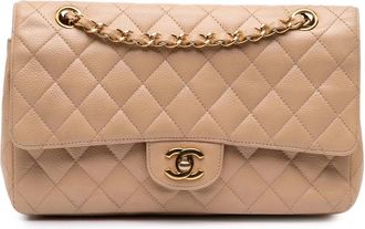 Chanel Hobo Bags - Medium Classic Caviar Double Flap - Gr. unisize - in Braun - für Damen