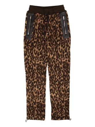Amiri pantalon &agrave; imprim&eacute; l&eacute;opard - Marron