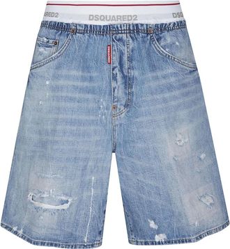 Dsquared2 Homme, Shorts, Bleu, Taille: XL Surfer Short