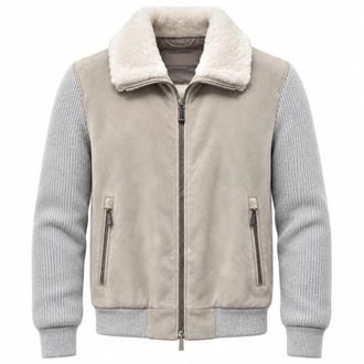 Moorer Woll-Bomberjacke - - Jackets - Herren - Grau - M