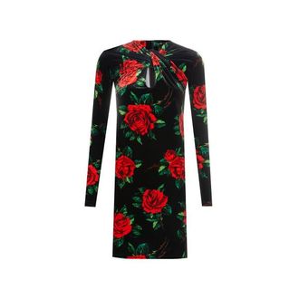 Richard Quinn Robe &agrave; imprim&eacute; en velours