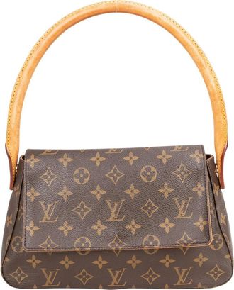 Louis Vuitton Crossbody Bags - Louis Vuitton Canvas Monogram Looping PM Handbag - Gr. unisize - in Braun - für Damen