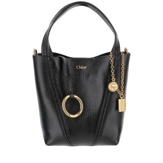 Chlo&eacute; Shopper & Totes - Chlo&eacute; Spin Small Tote Bag In Garnet Leather - Gr. unisize - in Schwarz - f&uuml;r Damen