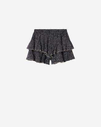 Isabel Marant Short Jocadia - Femme - Noir Et &Eacute;cru - Taille34 - Marant &Eacute;toile