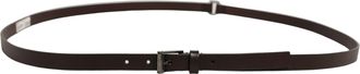Dolce & Gabbana Leather Metal Buckle Belt - Brown
