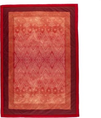 Bassetti Kerala Plaid aus 100% Baumwolle in der Farbe Bordeaux R1, Ma&szlig;e: 135X190 cm - 9333423